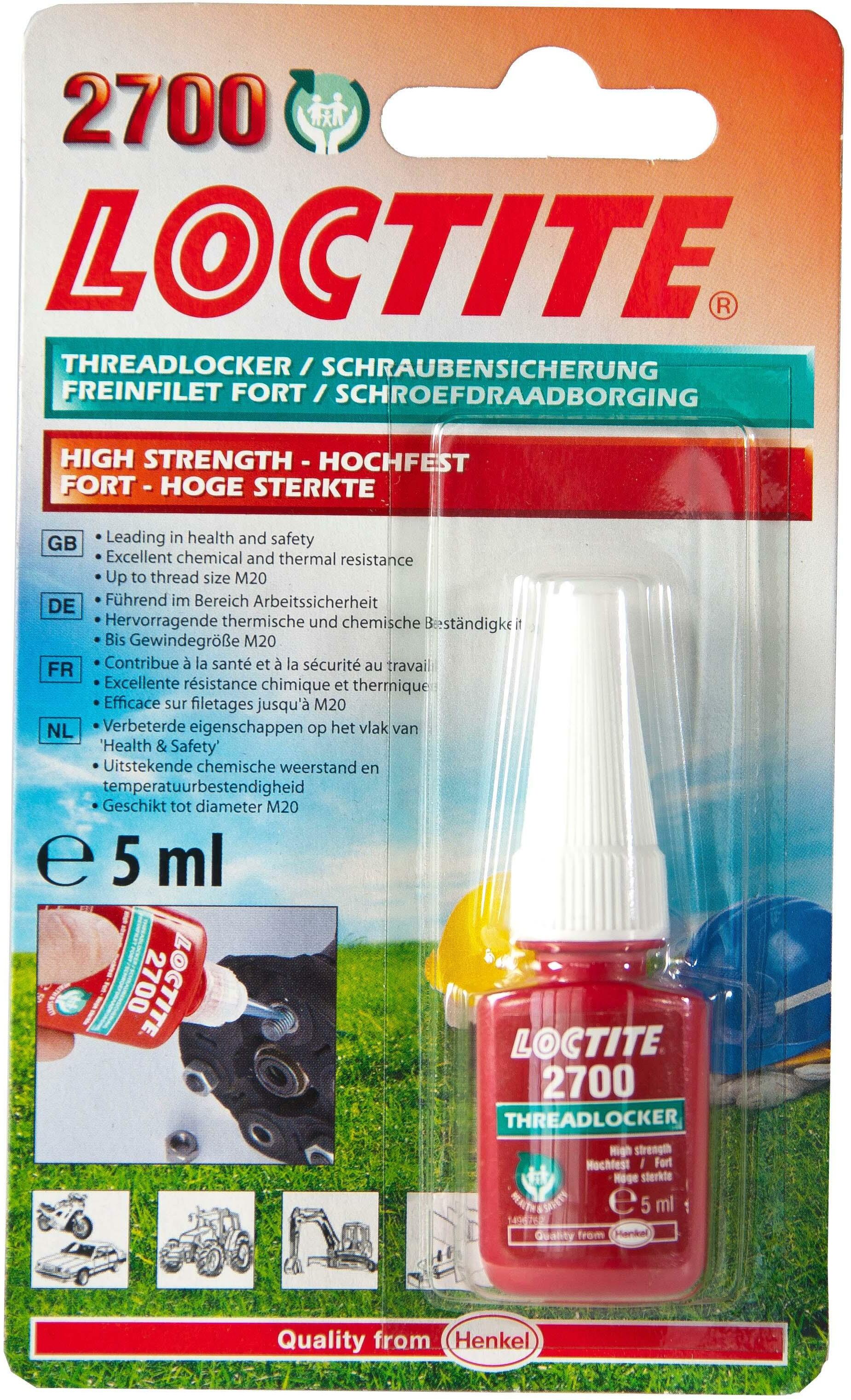 LOCTITE 2700 high-strength threadlocker (5 ml bottle) - 1960972 | Klium