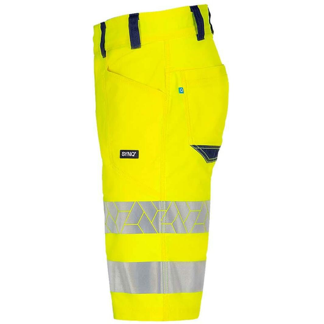 SYNQ SIDESEE 209W high-vis service shorts (fluorescent yellow/marine ...