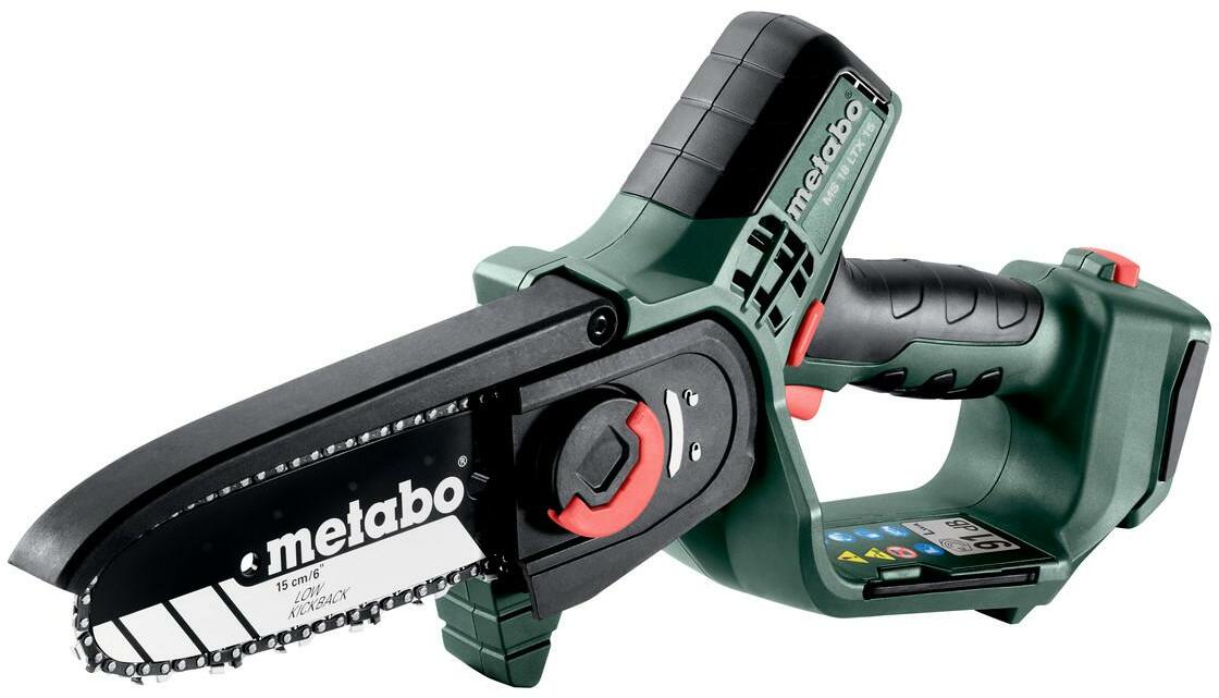 METABO MS 18 LTX 15 cordless pruning chainsaw 15cm in metaBOX 145 L ...