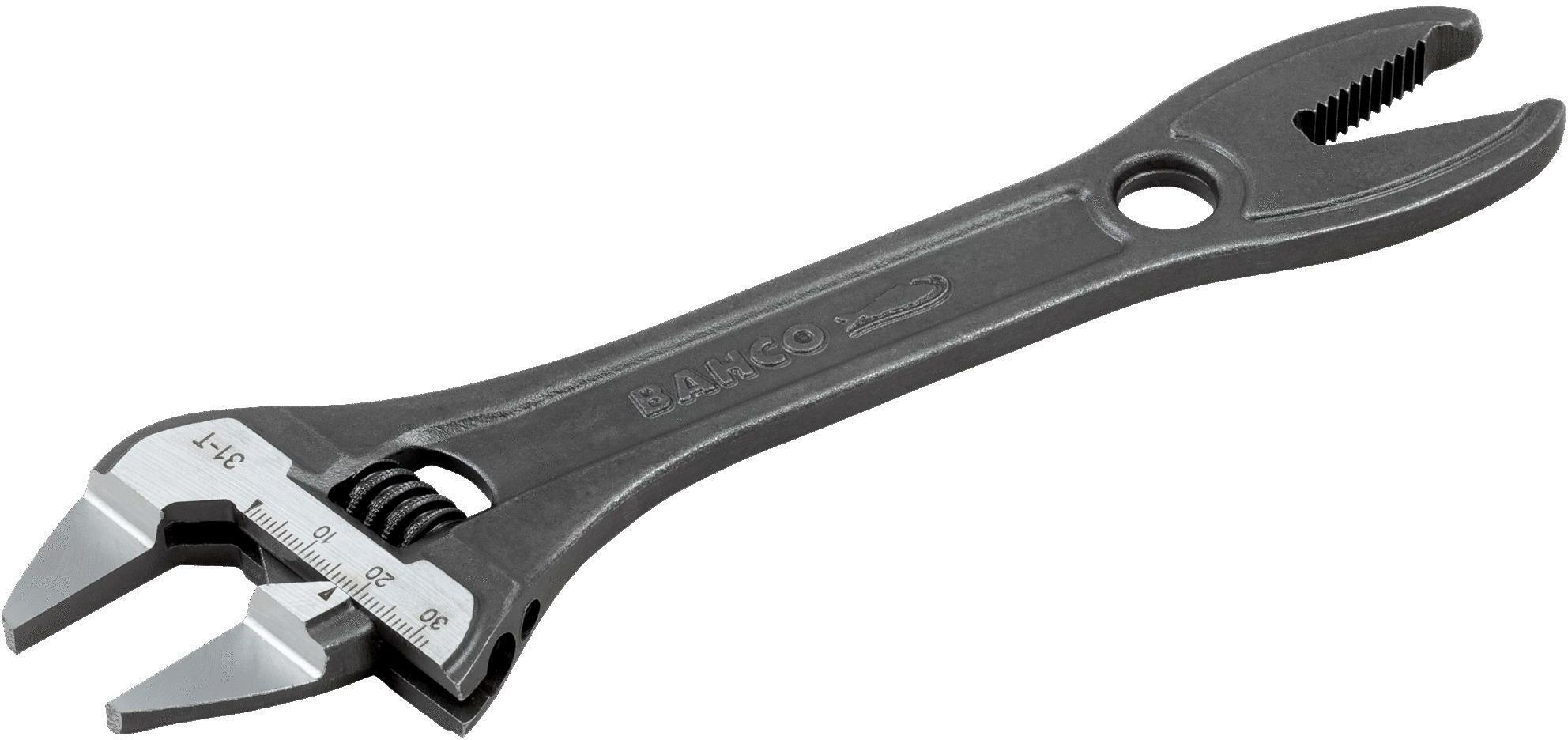 BAHCO 31-T IP adjustable spanner slim jaw serrated and phosphated 209 ...