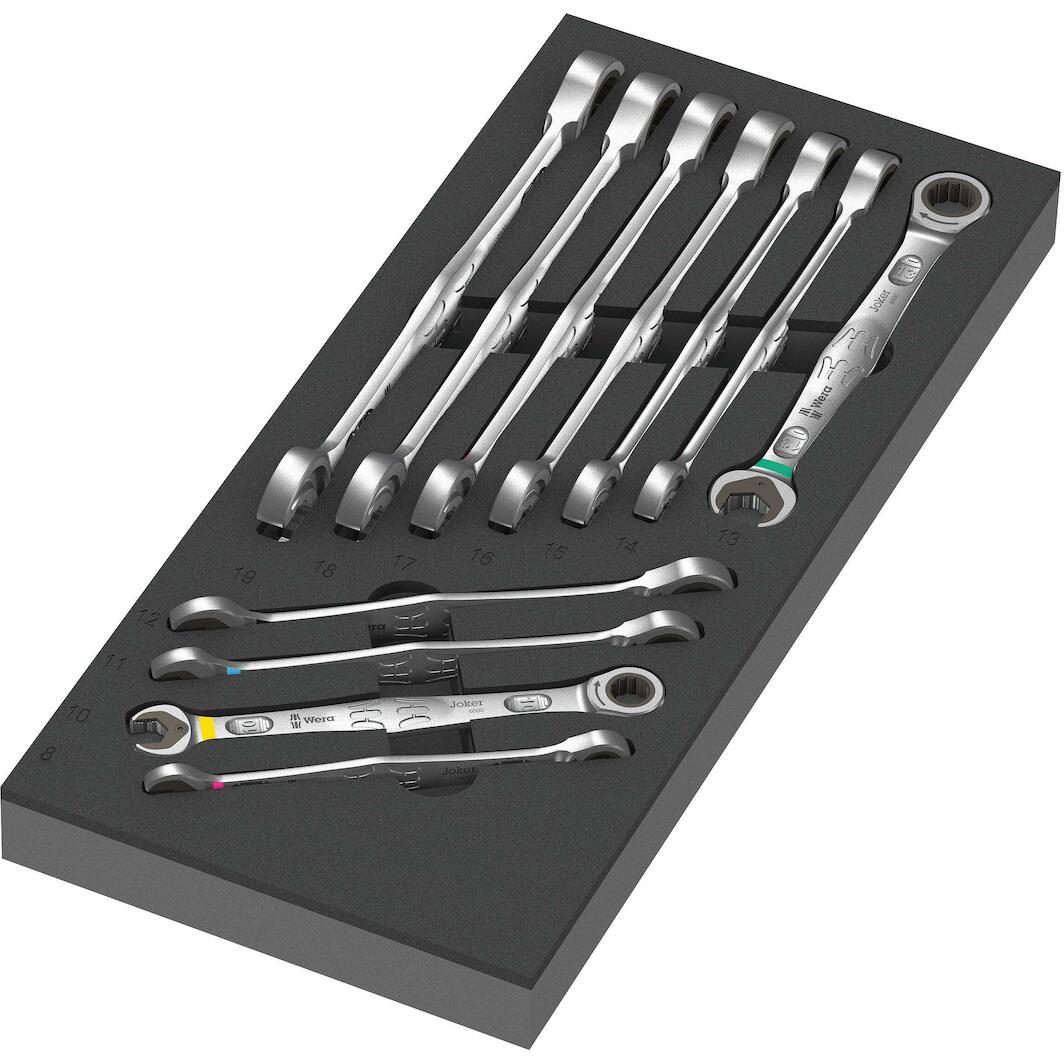 WERA 9730 foam insert with 6000 Joker Set 1, 11-piece - 05150120001 | Klium