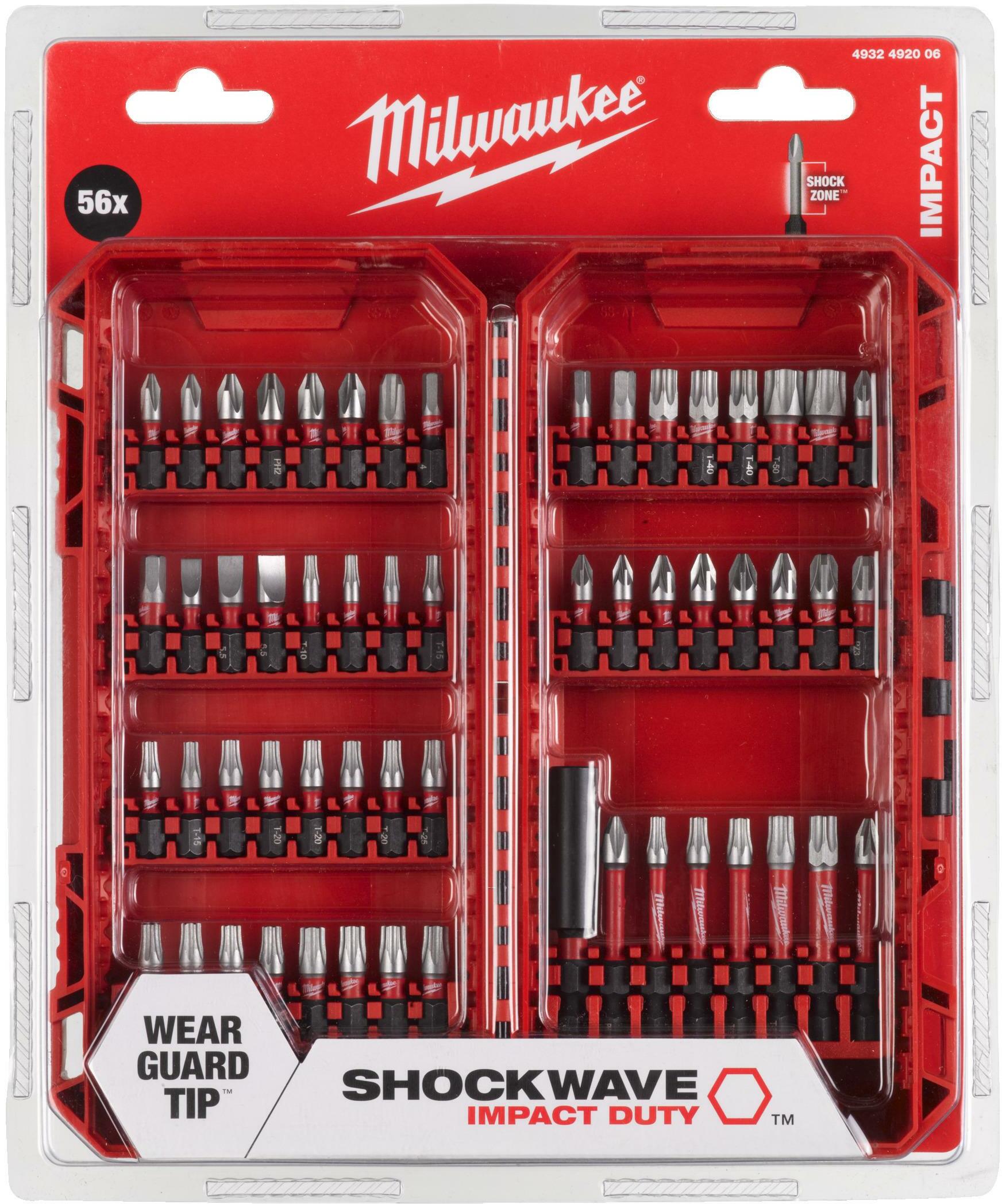 MILWAUKEE 4932492006 Shockwave Impact Duty bit set 56-piece | Klium