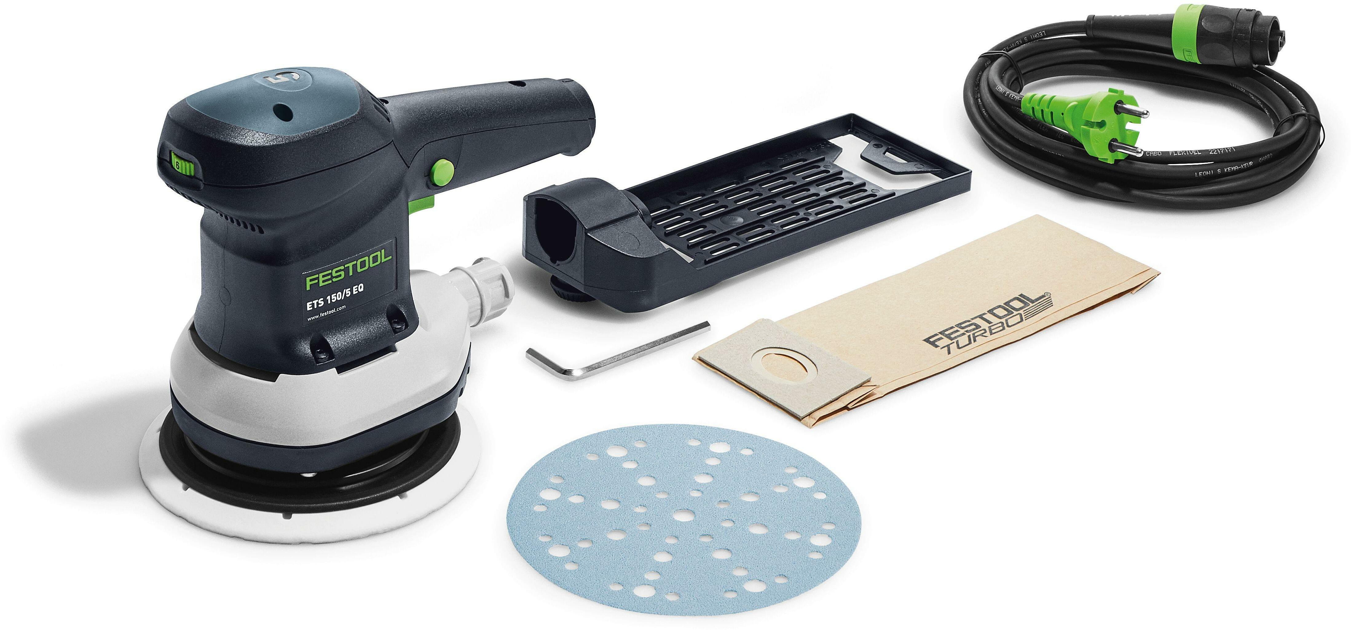 FESTOOL ETS 150 5 EQ eccentric sander 310W in box 575057 Klium