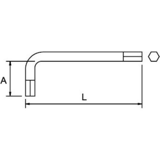 EGA MASTER 70407 Clé Allen 32 mm sans étincelle Cu-Be | Klium