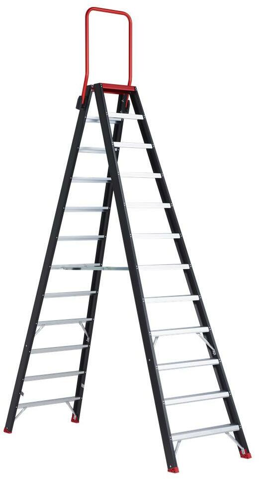 ALTREX Taurus double stepladder (TDO) - 12 steps - with folding bracket ...