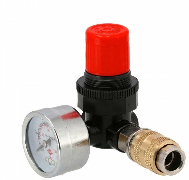 AIRPRESS 4300201 pressure reducing valve 1/4" 12 bar with universal ...