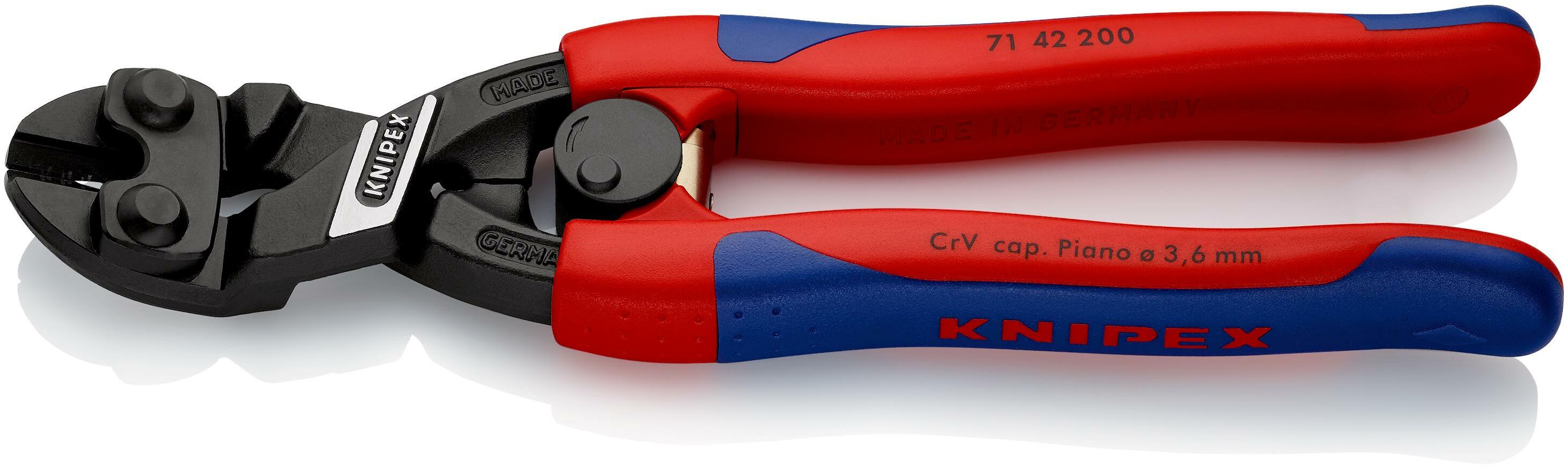KNIPEX 71 42 200 CoBolt compact bolt cutters with slim multi-component ...