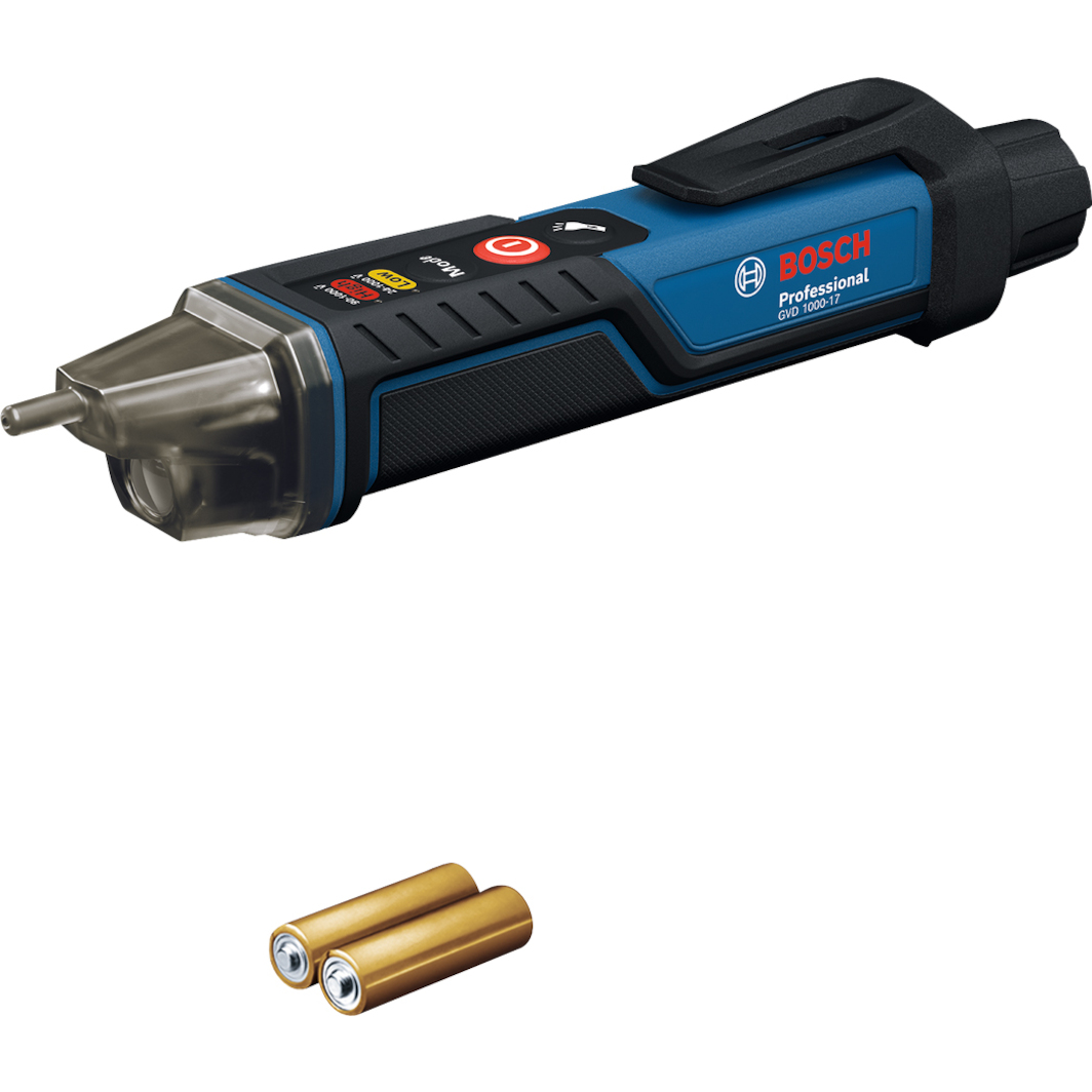 BOSCH GVD 1000-17 non-contact voltage tester (2x 1.5V AAA battery ...