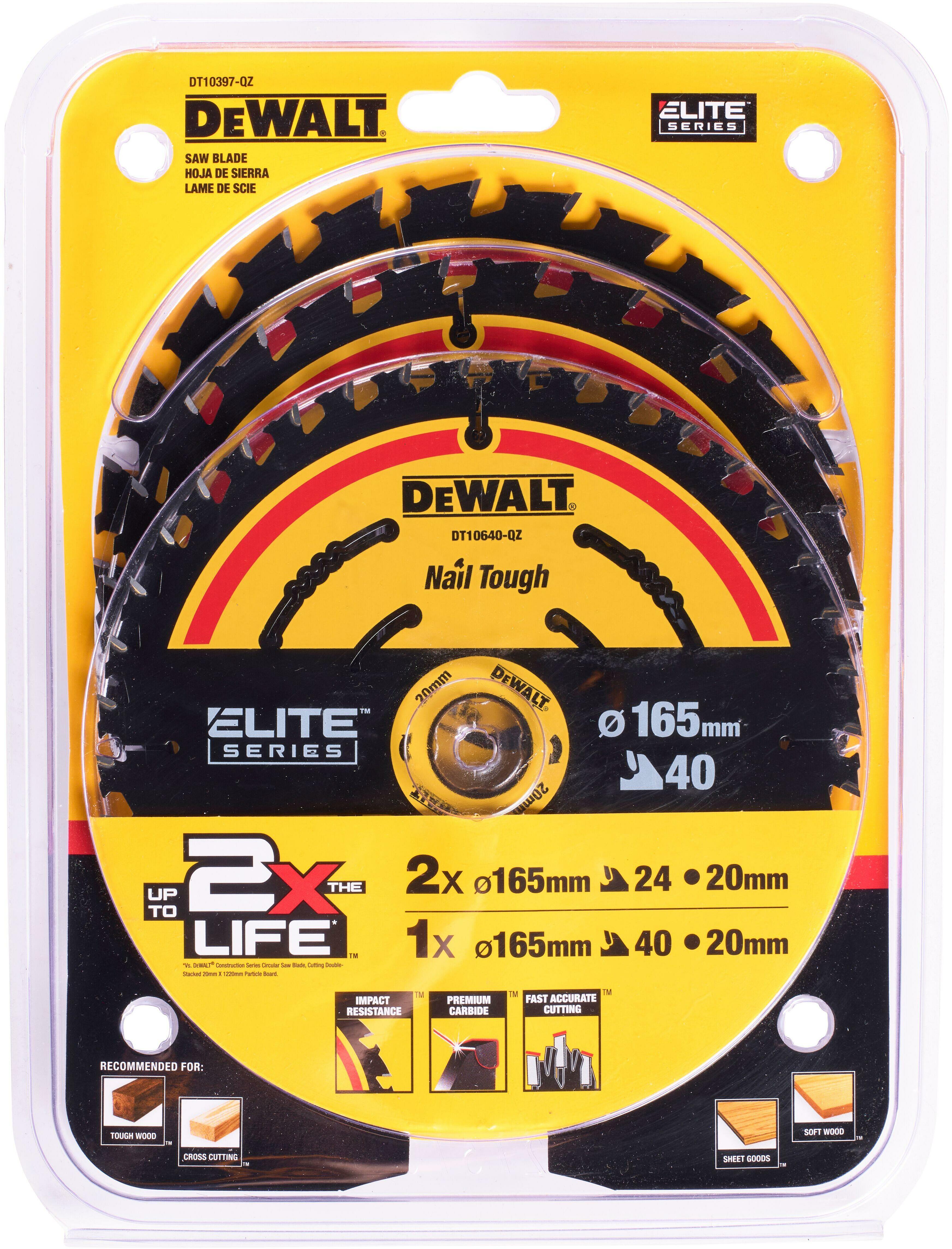 DEWALT DT10397-QZ CSB EXTREME circular saw blade 165x20 (3 pcs) | Klium
