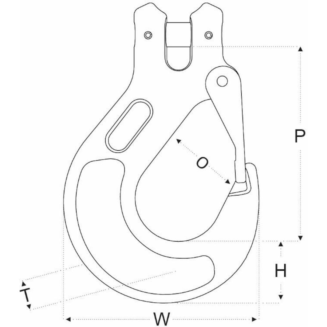 REMA RCH- 8 load hook (Grade 10), 2.5 tonnes - 2638008 | Klium