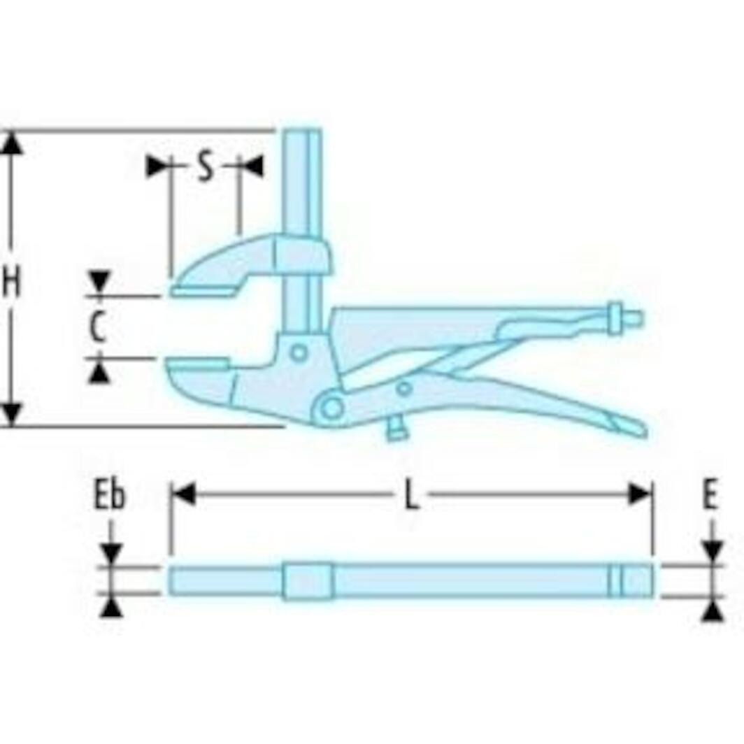 FACOM 521.100 gripping pliers with sliding jaws - 521100 | Klium