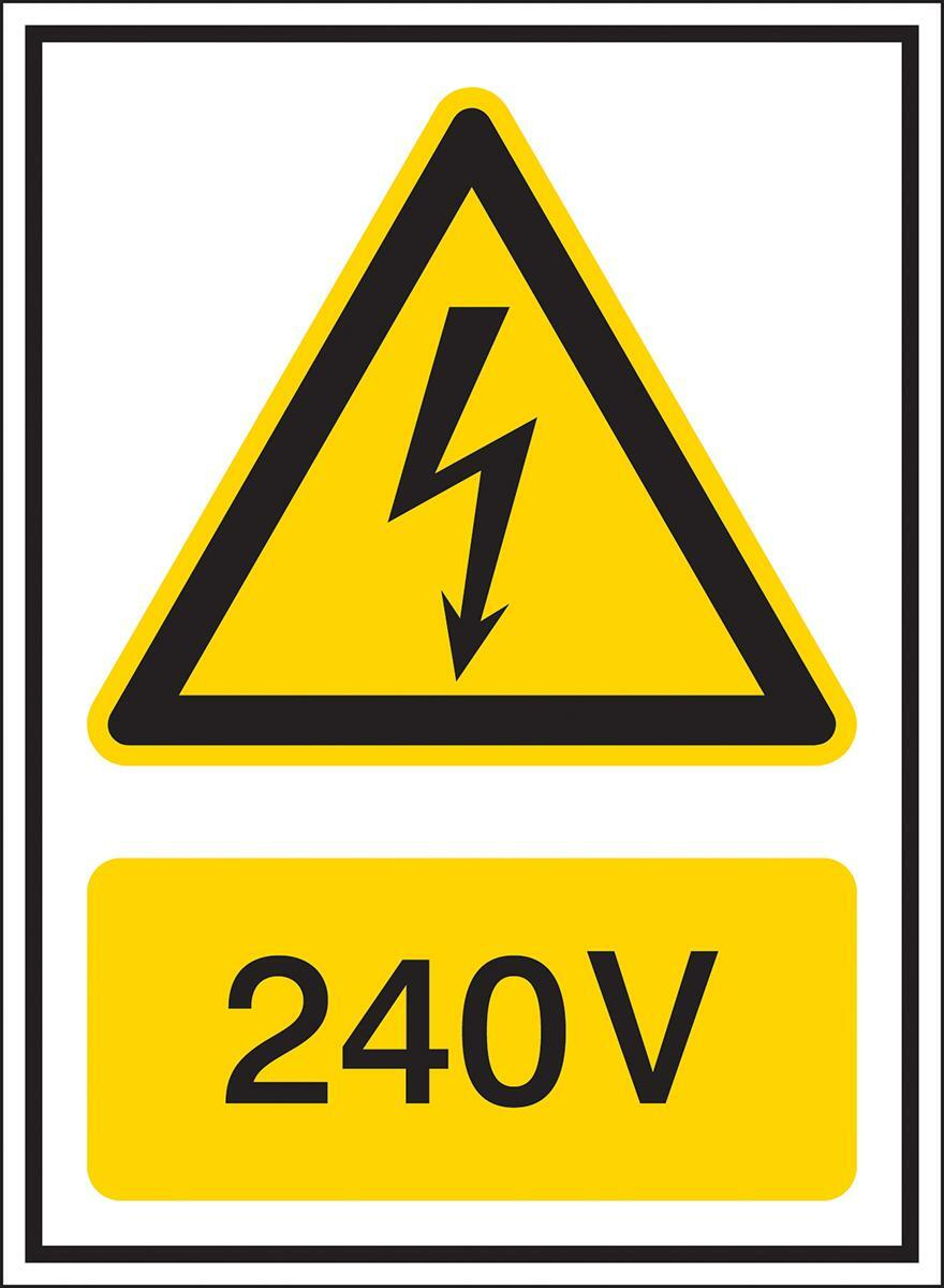 BRADY 251612 warning pictogram - voltage pictogram, 148 x 210 mm | Klium