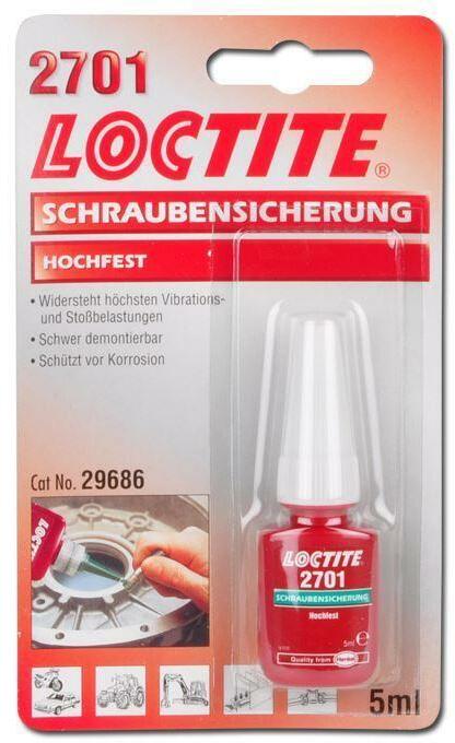 LOCTITE 2701 threadlocker green with high strength and low viscosity ...