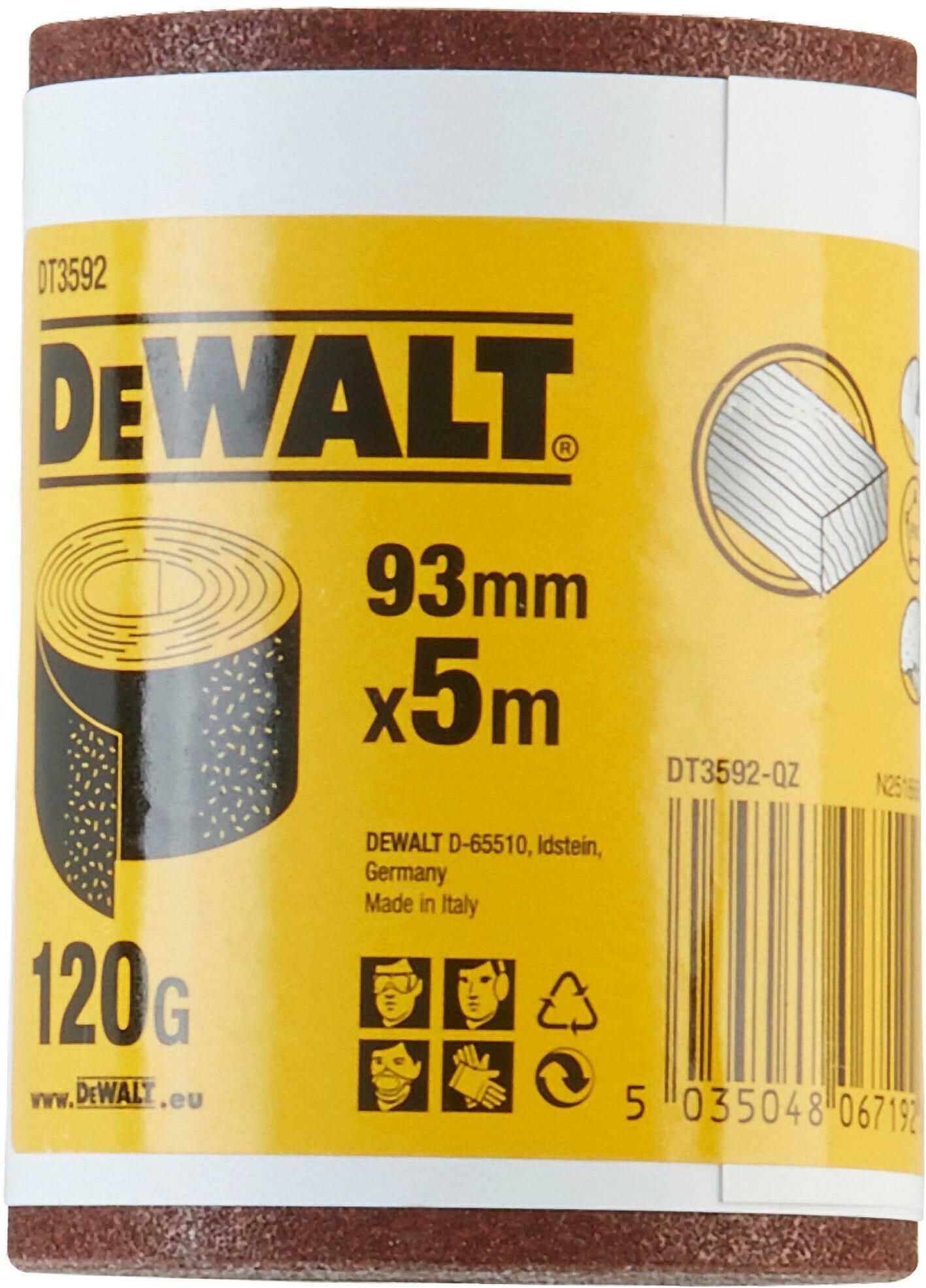 DEWALT DT3592-QZ sandpaper roll 93mm x 5m, grain 120 | Klium