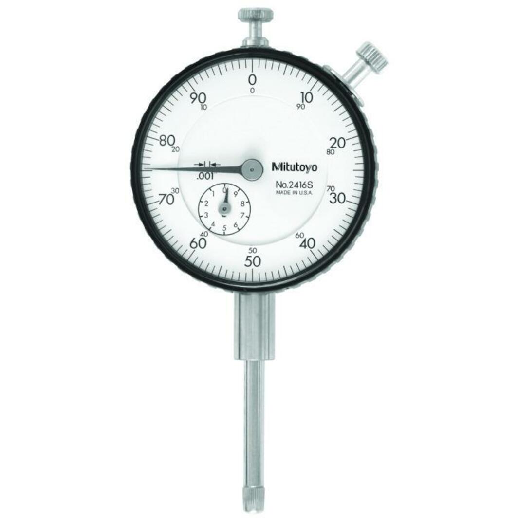 MITUTOYO 2416A-10 dial indicator with fixture, ANSI/AGD design ...