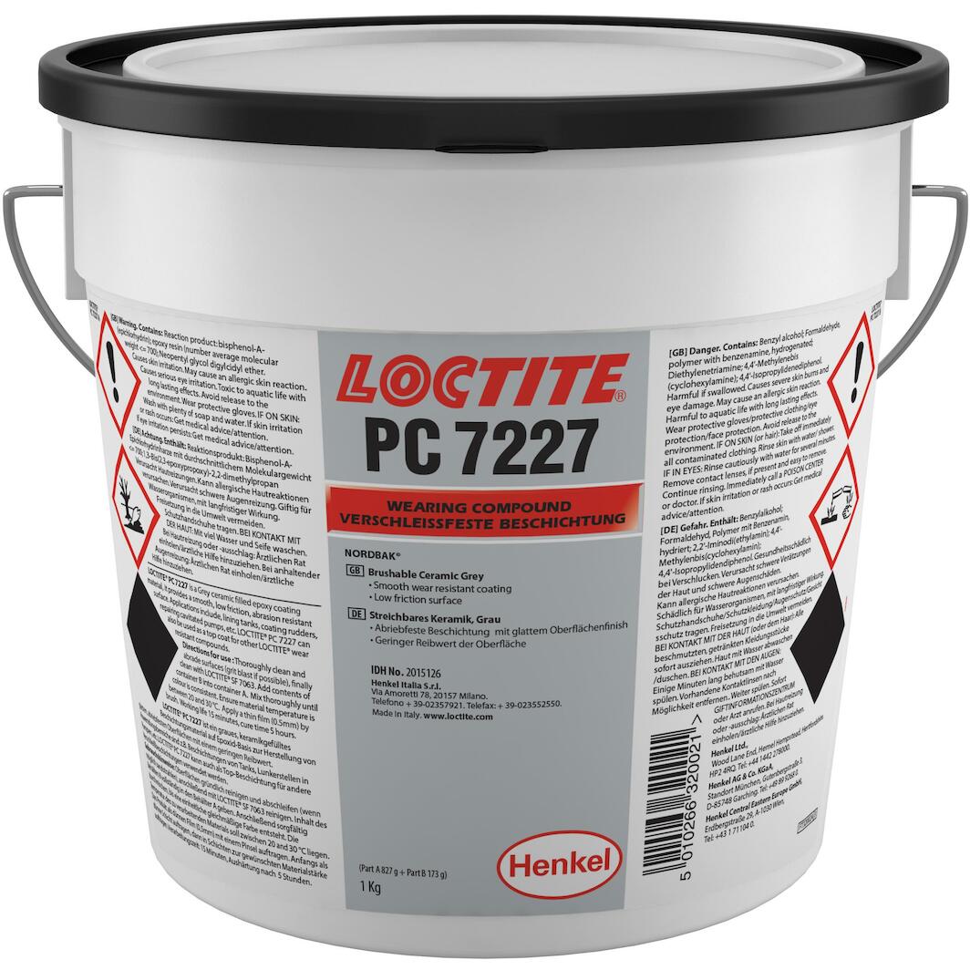 LOCTITE 7227 2K surface coating grey in bucket (1 kg) - 2015123 | Klium