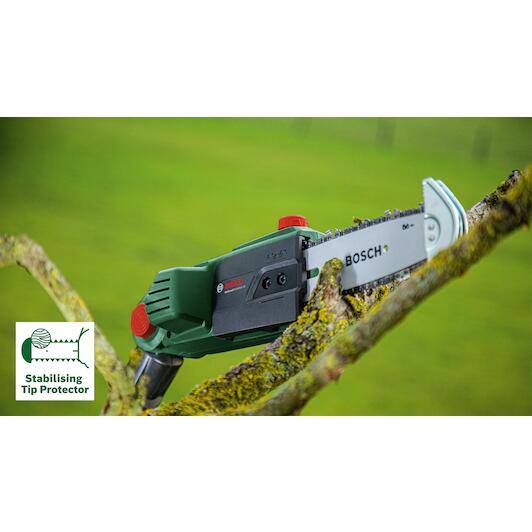 BOSCH UniversalChainPole 18 telescopic cordless pruning chainsaw 20cm in box without battery and charger 06008B3101 Klium