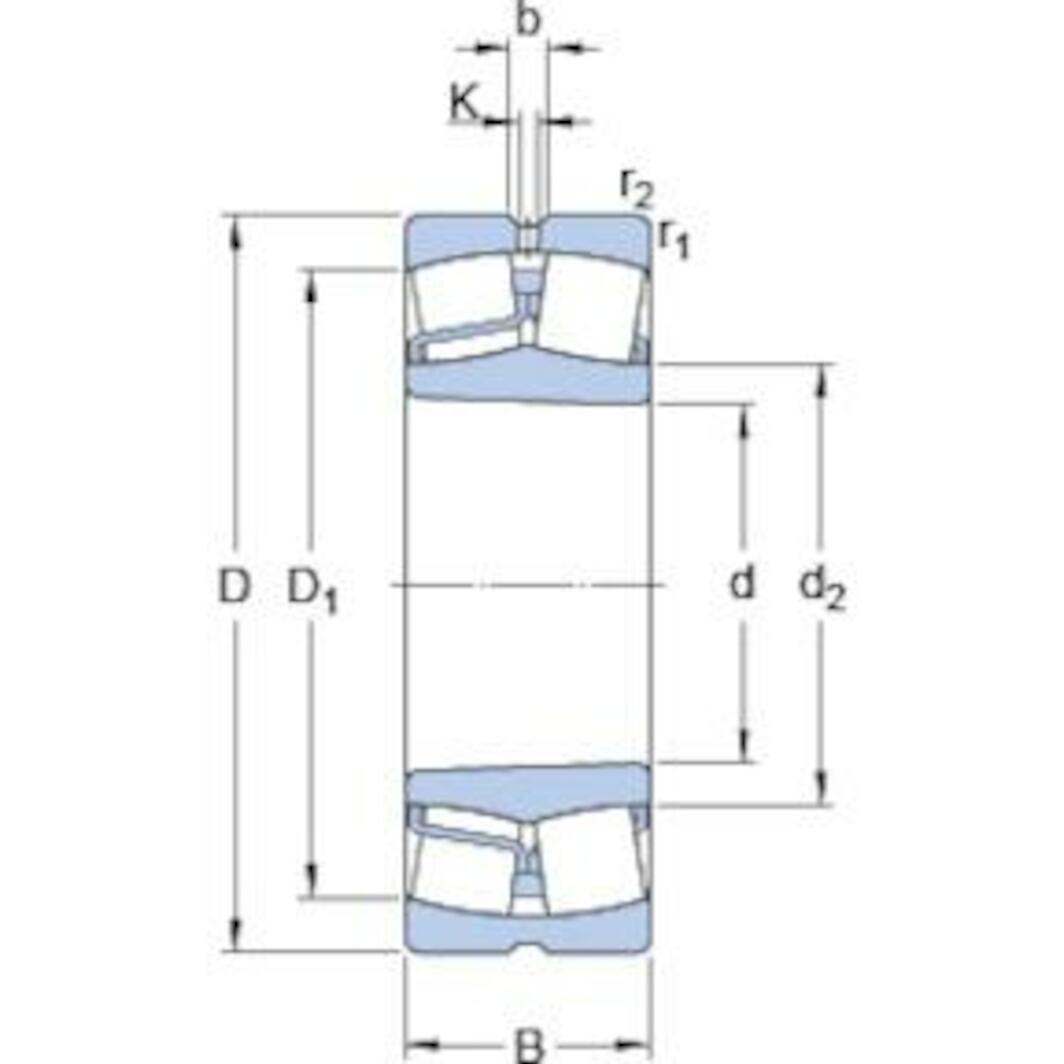 SKF 22218 EK/C3 spherical roller bearing tapered roller 90 x 160 x 40 ...