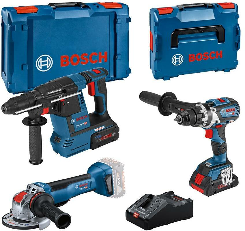 BOSCH 0615990N2X 18V cordless machine set in XL-Boxx (1x 4.0Ah/1x 8.0Ah ...