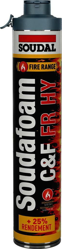 SOUDAL Soudafoam FR HY Click&Fix fire-resistant PU gun foam (750 ml) - 146751 | Klium