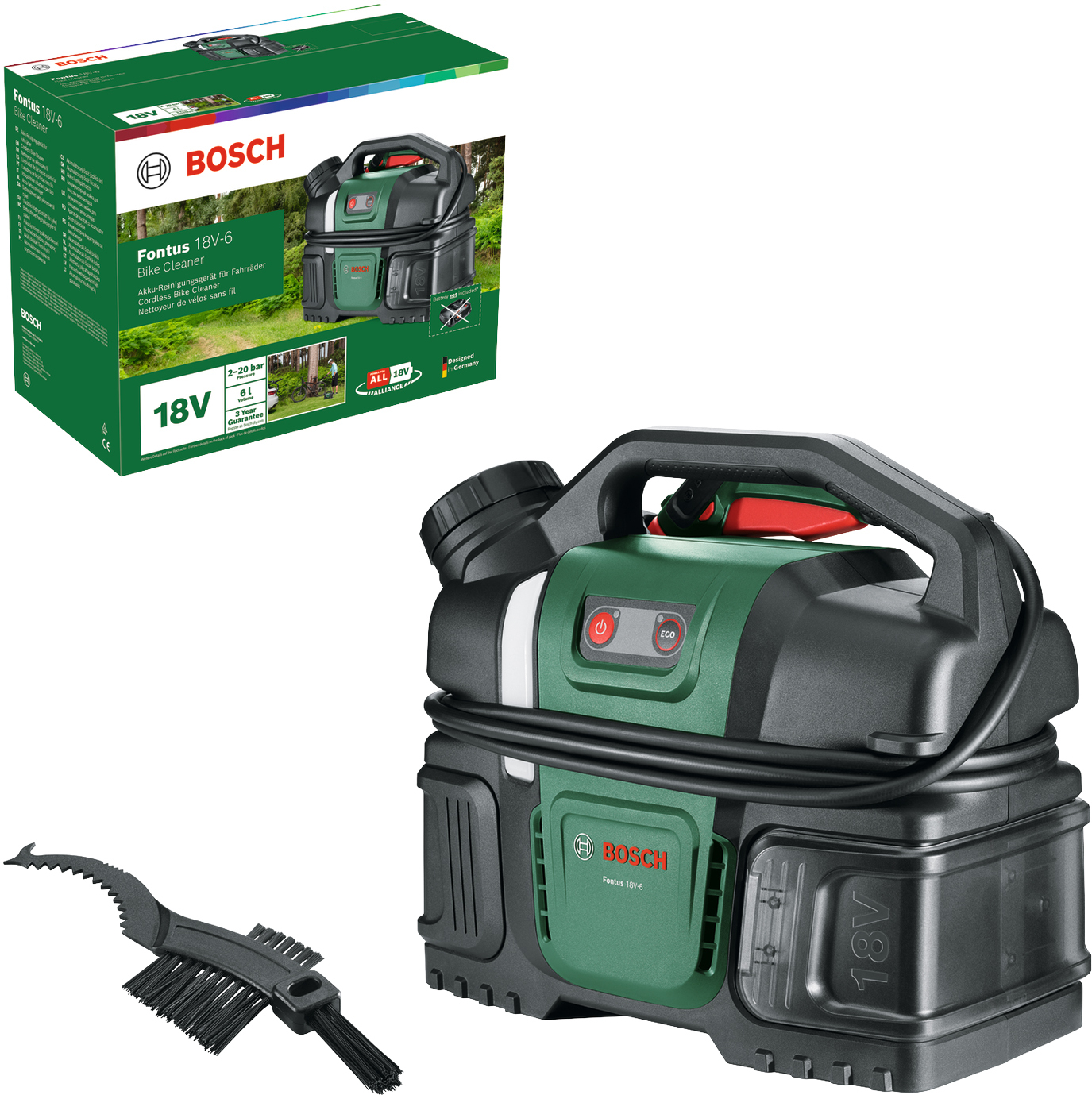 BOSCH Fontus 18V-6 cordless high-pressure cleaner for bicycles in ...