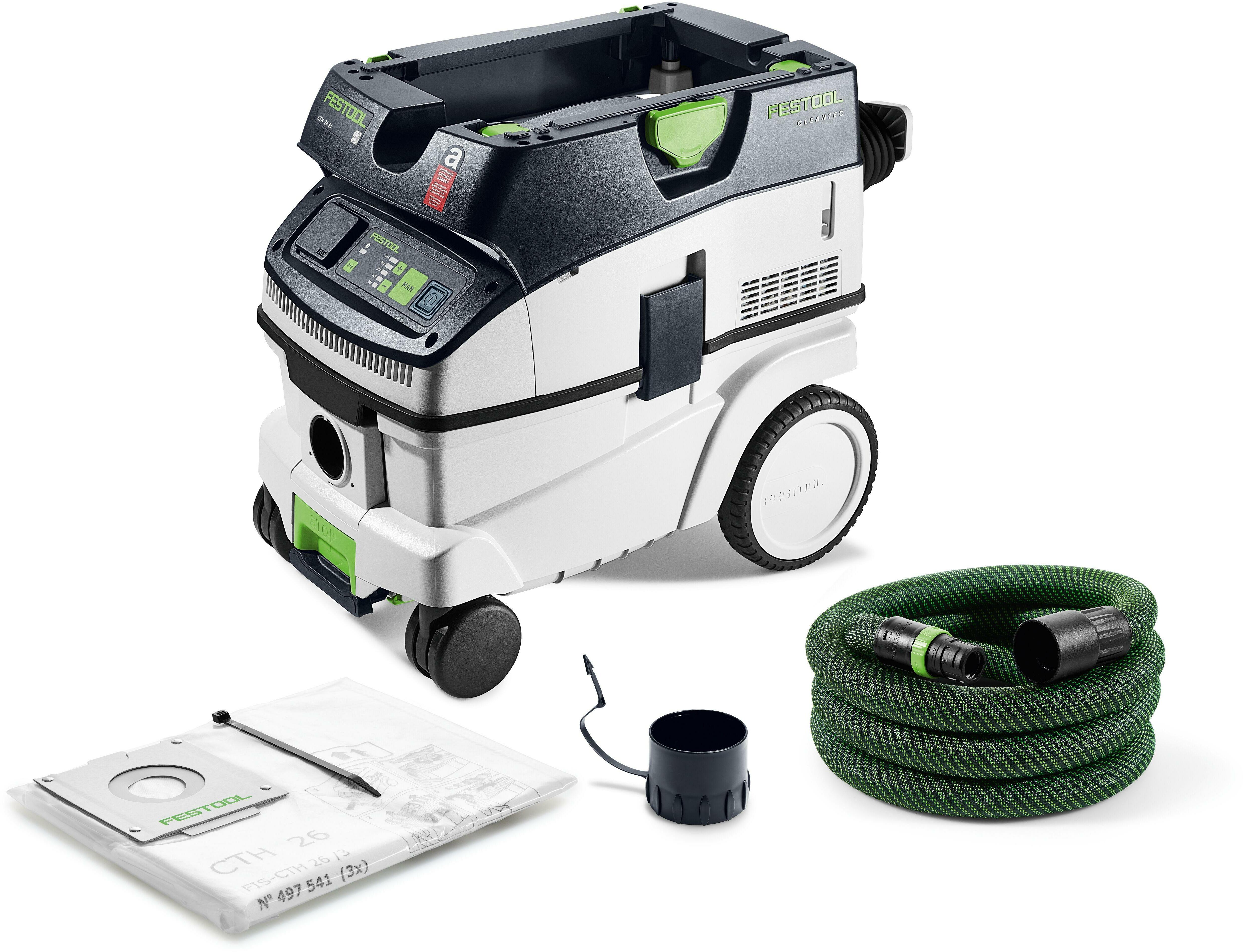 FESTOOL CTH 26 EI CLEANTEC 1200W H-class mobile dust extractor - 577866 ...