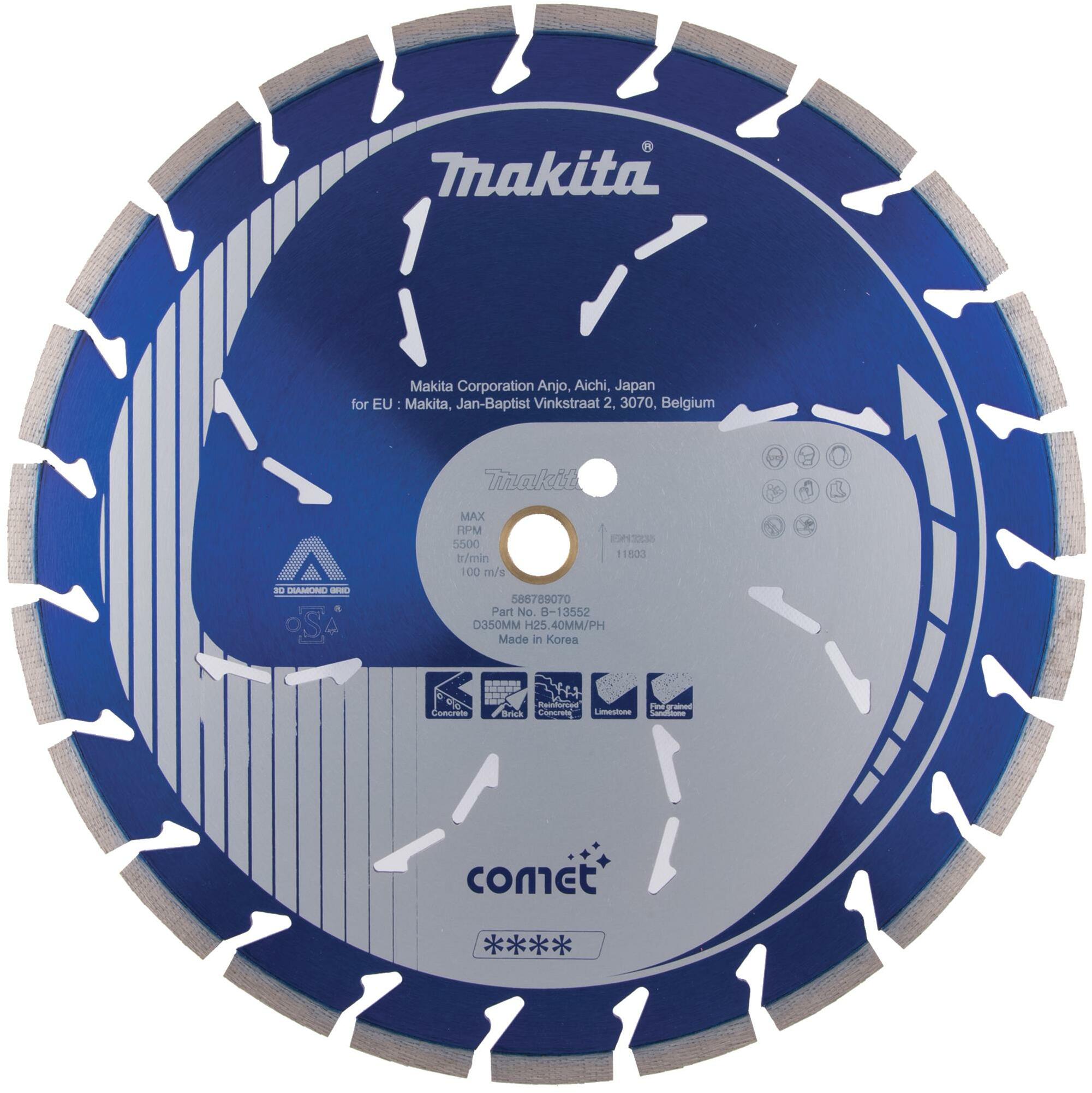 MAKITA B-13552 diamond wheel COMET 350mm | Klium