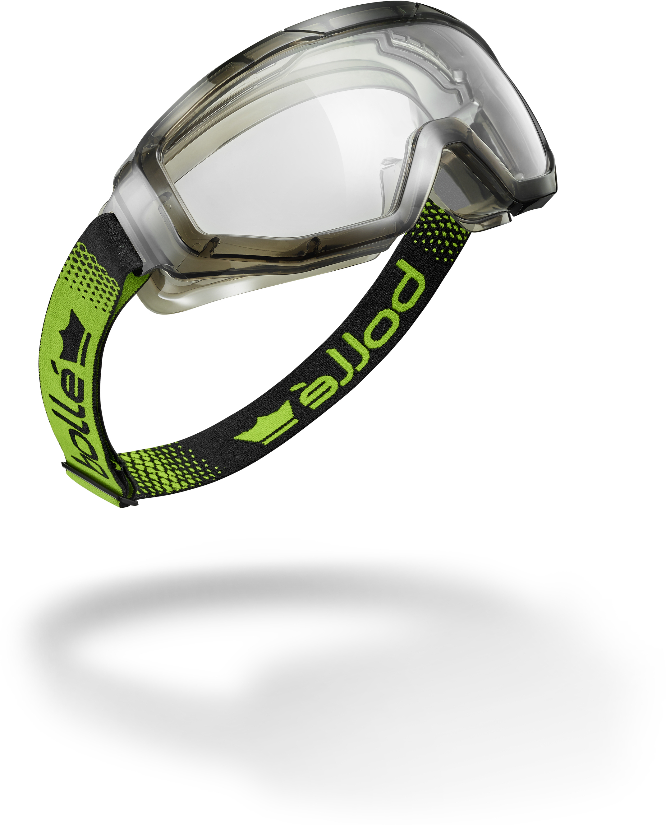 BOLLÉ GLOBEN11W Closed safety goggles clear lens PC green/clear | Klium
