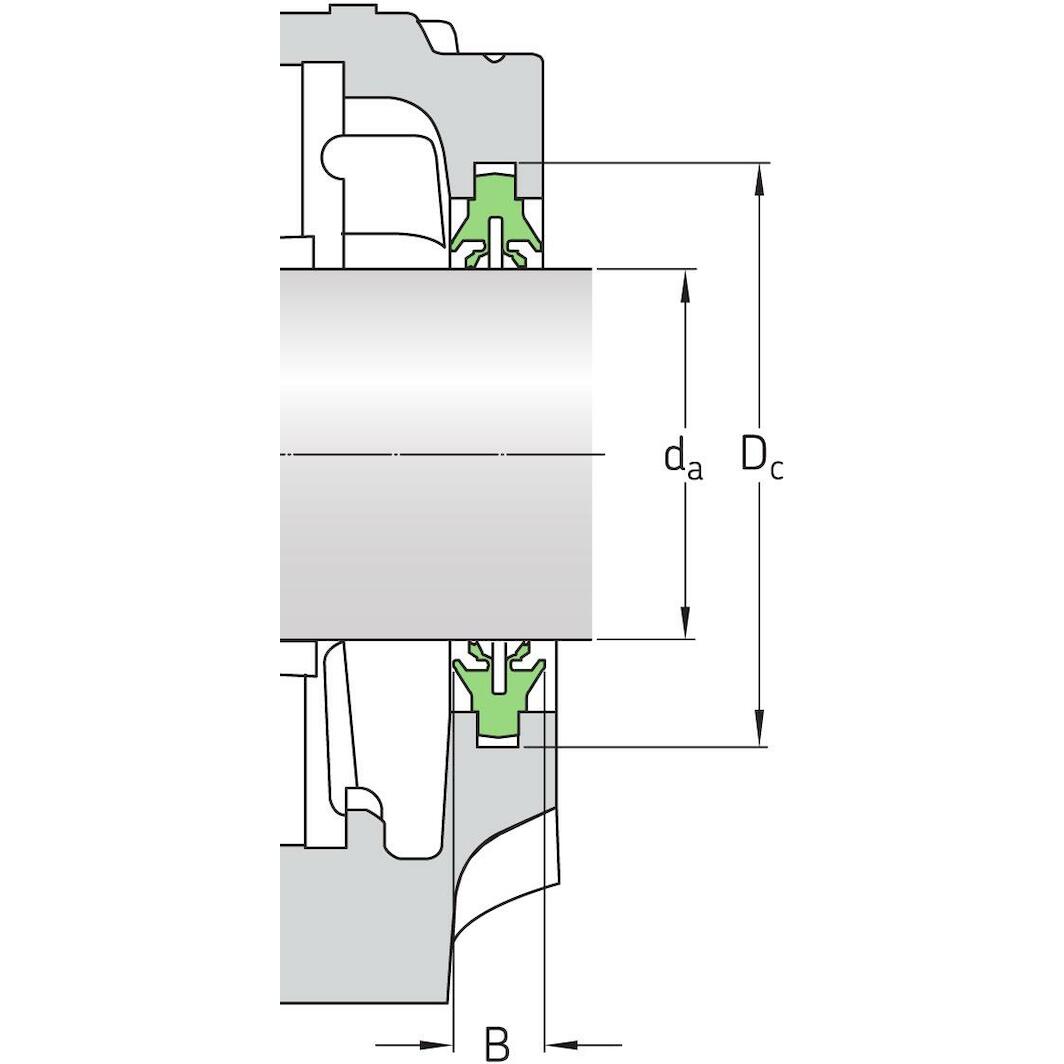 SKF TSN 615 L four-lip seal 65 x 111 x 15 mm | Klium