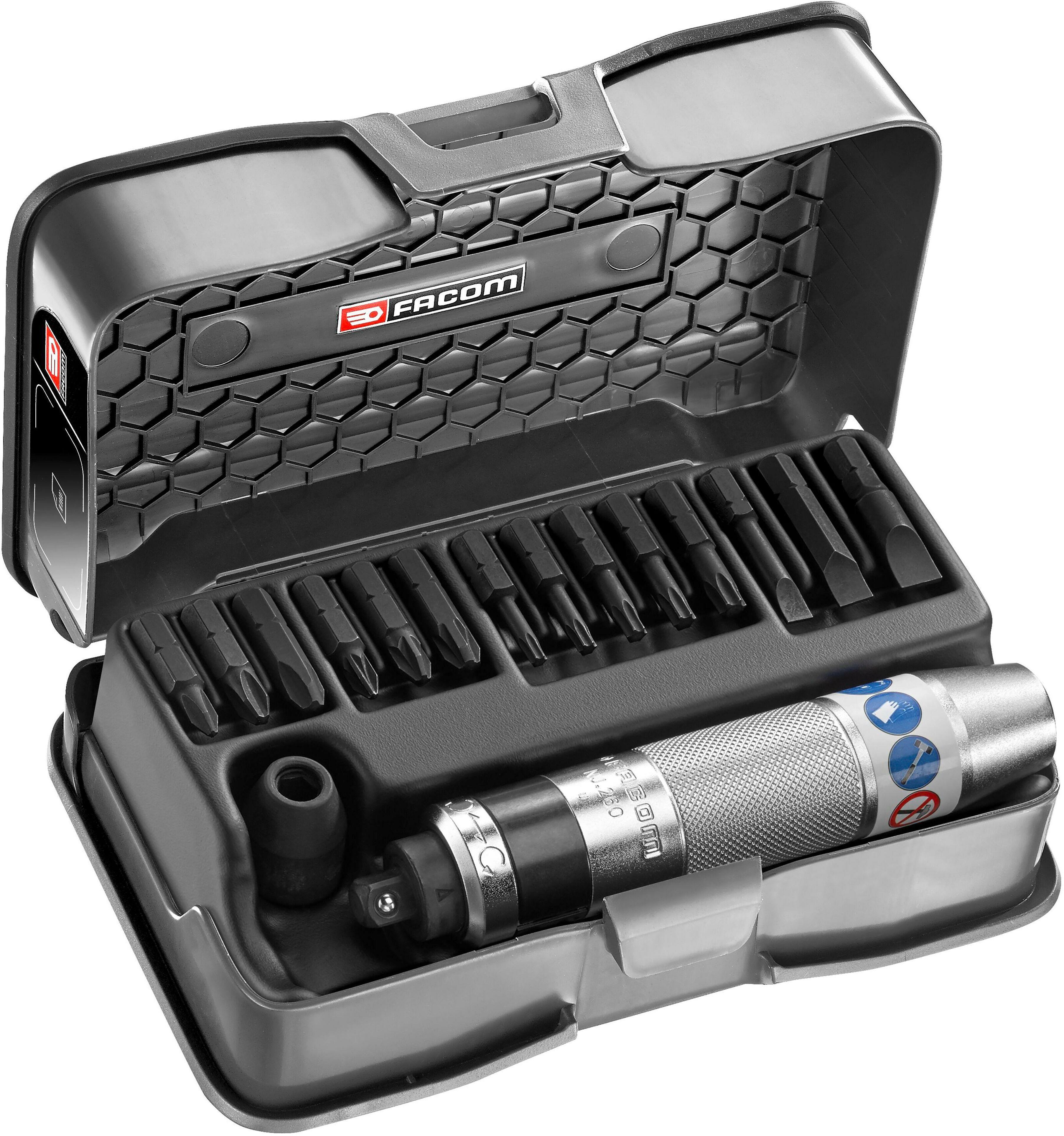 FACOM NJ.262 impact screwdriver set in plastic box 16-piece | Klium