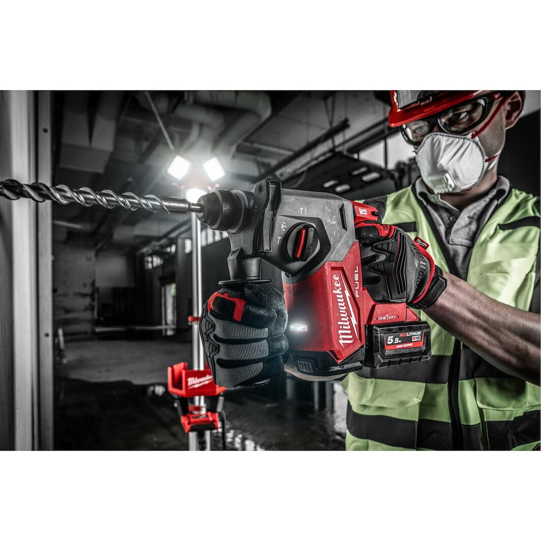 MILWAUKEE M18 ONEFH-0X FUEL ONE-KEY cordless combi hammer SDS-Plus 26 ...