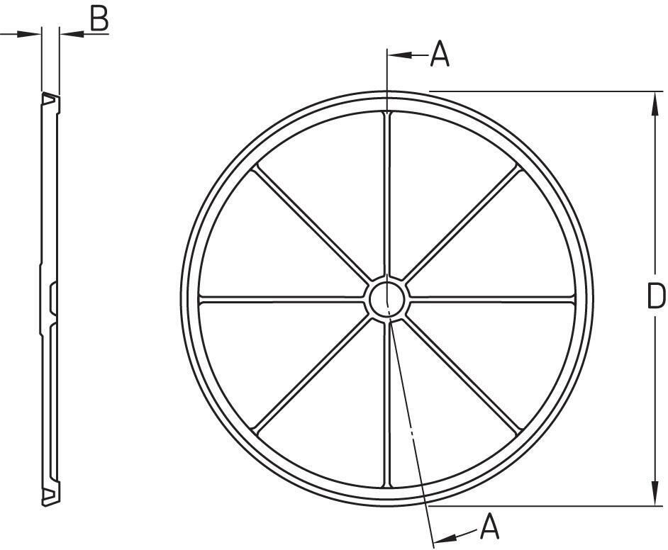 SKF ASNH 522-619 polypropylene end cap for SNL bearing housings 158.6 x ...
