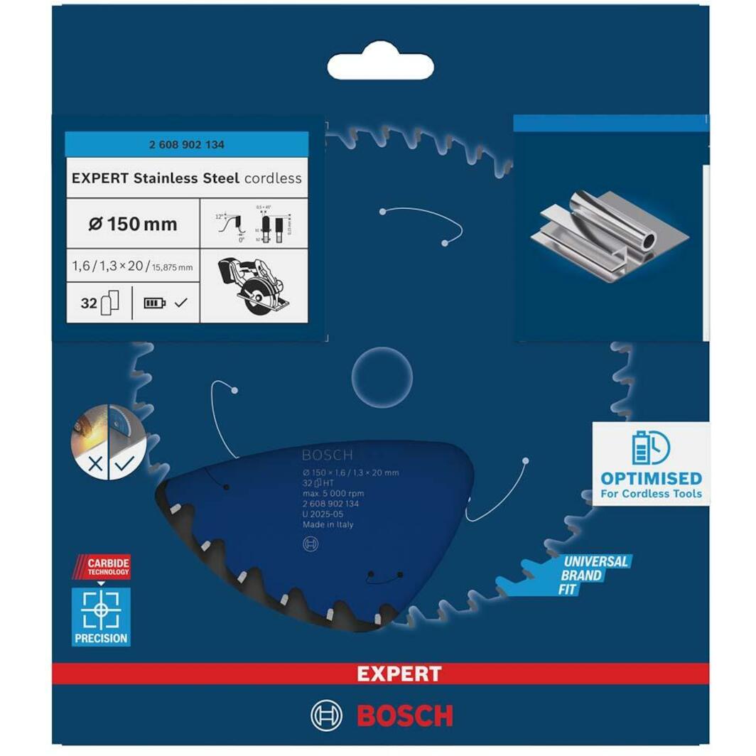 BOSCH 2608902134 circular saw blade EXPERT Stainless Steel cordless ...