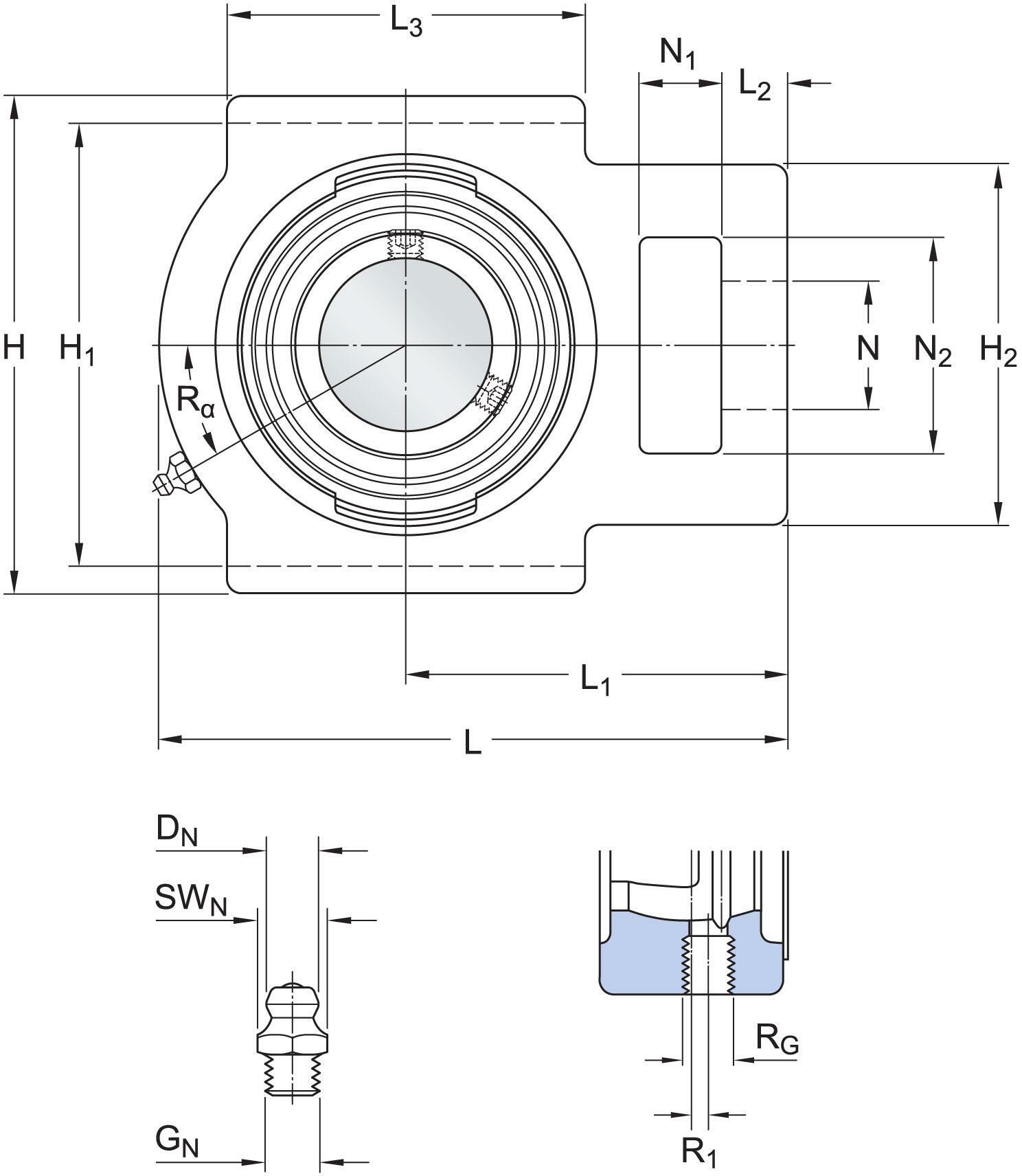 SKF TUJ 35 TF ball bearing unit 35 mm | Klium