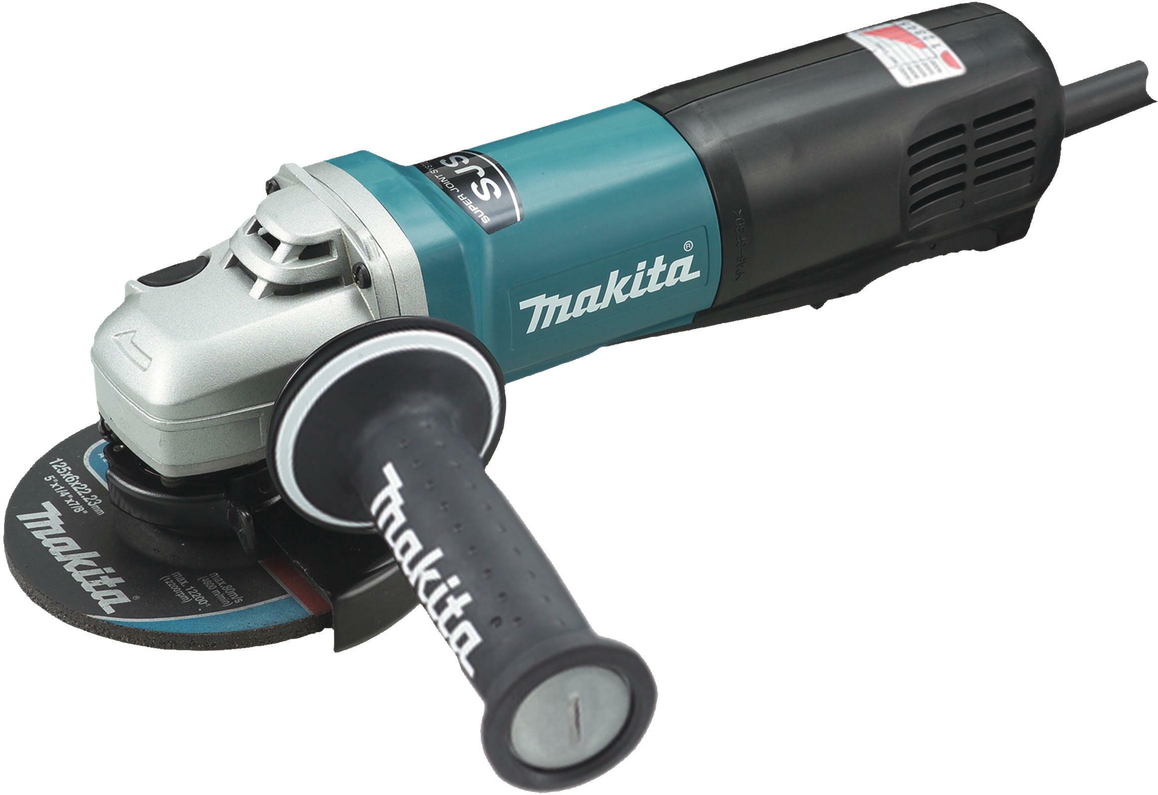 MAKITA 9565PCV01 angle grinder 1400W 125mm with adjustable speed, dead ...