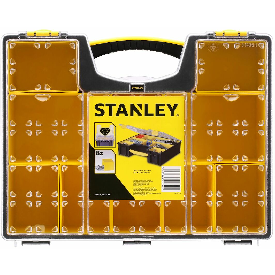 STANLEY 1-92-749 Organisateur PRO profond avec 8 plateaux amovibles | Klium