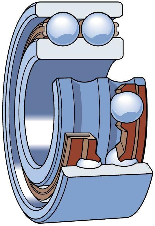 SKF 3310 ANR double-row angular contact ball bearing 50 x 110 x 44.4 mm ...