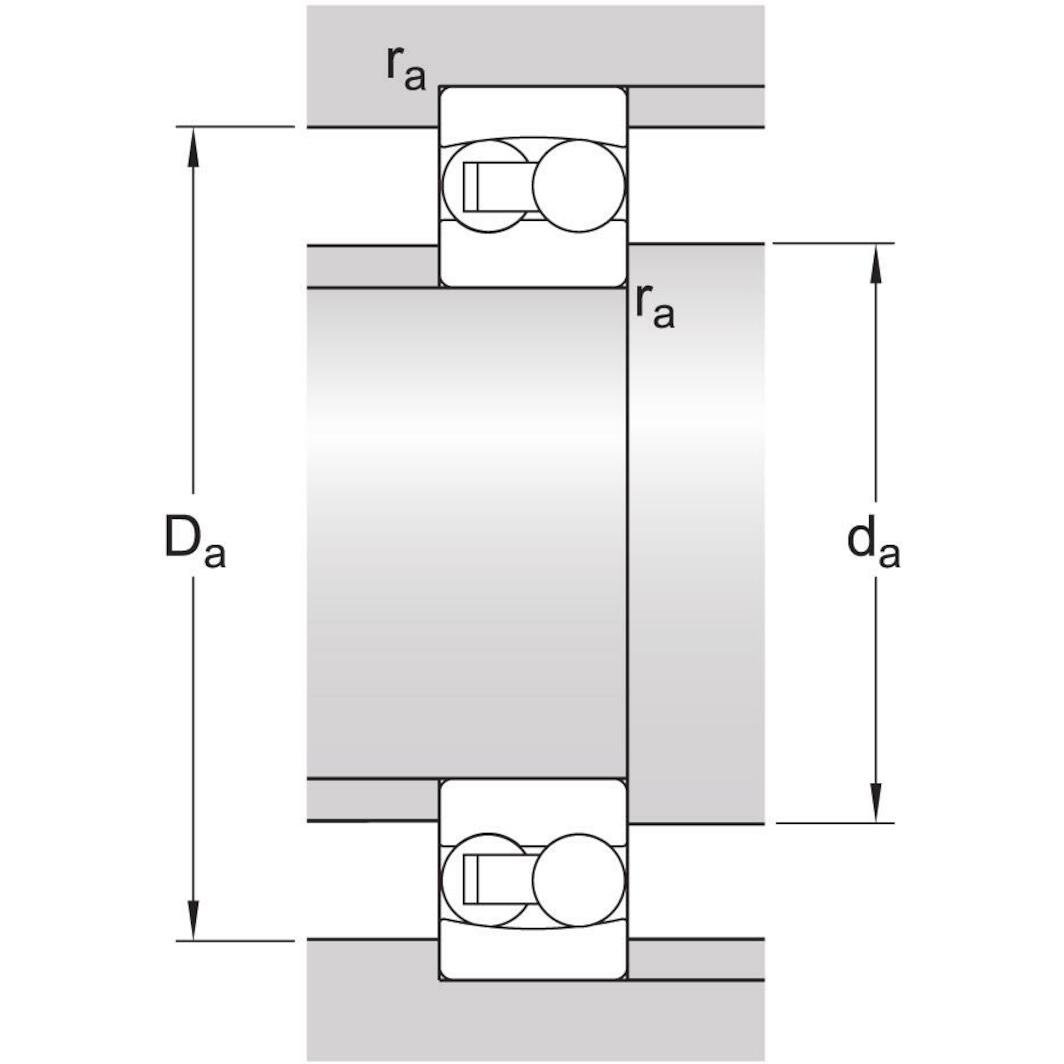 SKF 1215 K roulement à billes à double rangée conique 75x130x25 mm | Klium