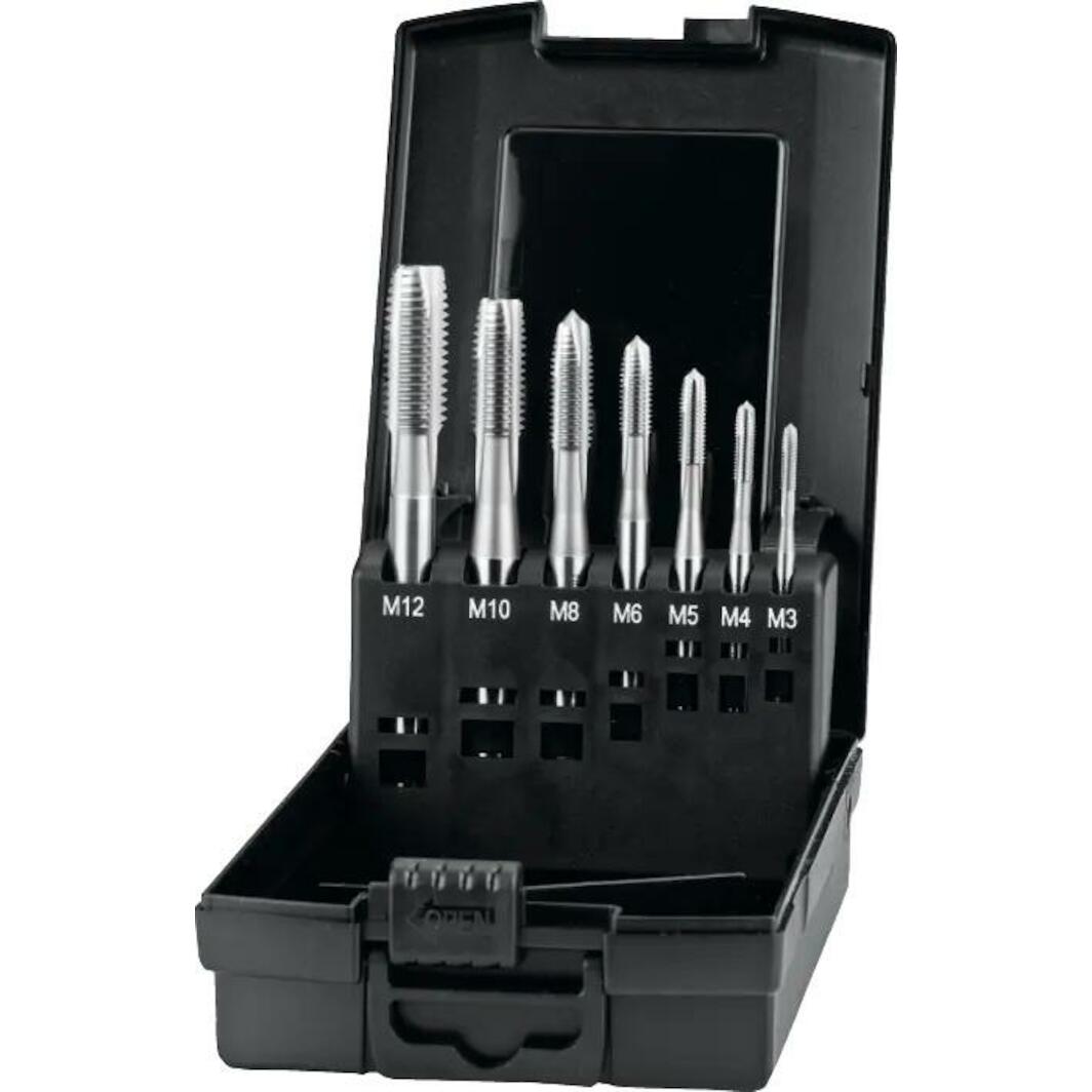 PHANTOM 292502000 UNI HSS-E machine tap set M3-M12 in plastic case 7 ...