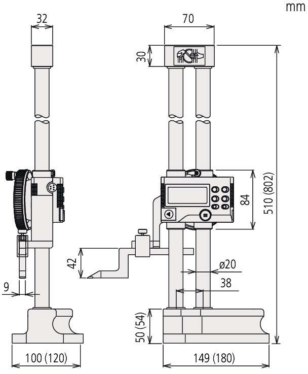 MITUTOYO 192-664-10 Digimatic double-column height gauge - 0-600mm with signal probe connection ...