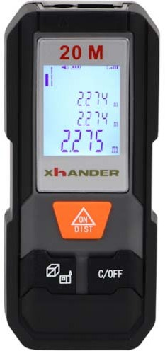 XHANDER 67451449 laser distance meter 20 metres (2x 1.5V LR03 - AAA ...