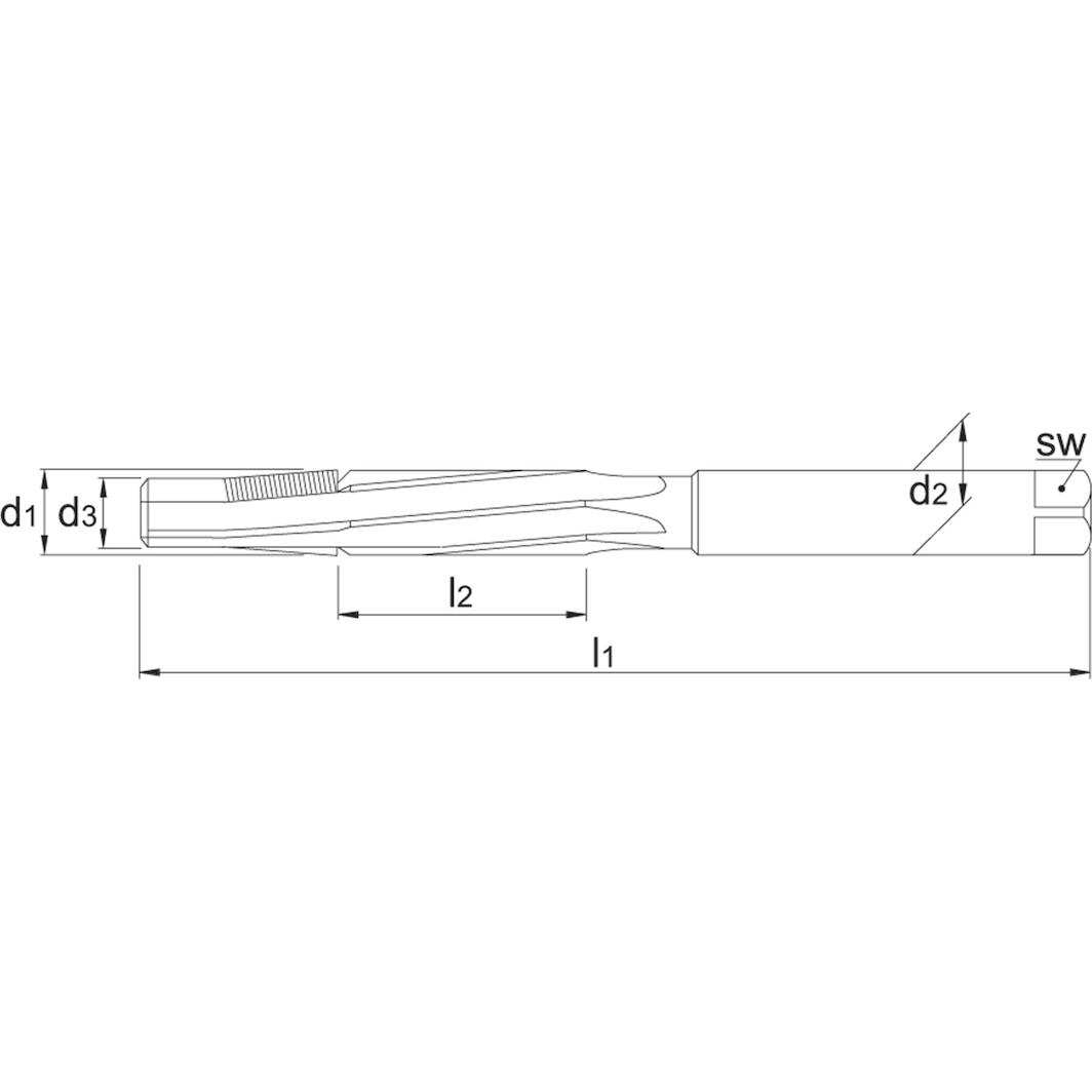 PHANTOM 511803550 HSS hand reamer system Berg' H7 35'5 mm | Klium