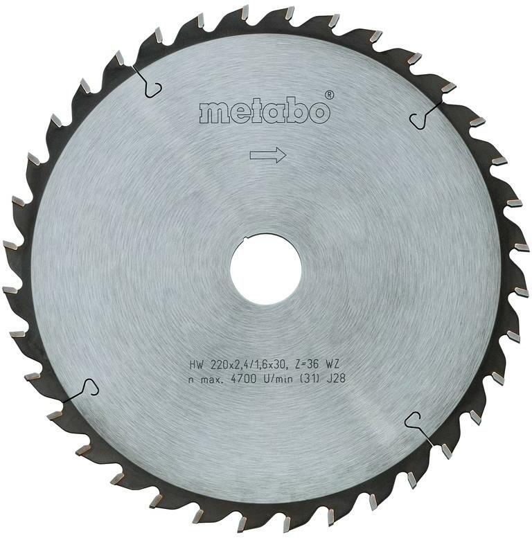 METABO 628001000 saw blade "power cut wood - professional", 152x20, Z12 ...
