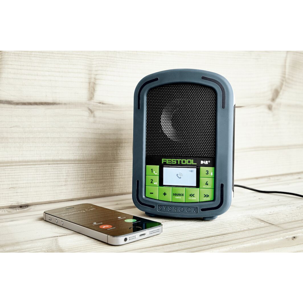 FESTOOL BR 10 DAB+ 18V SYSROCK digital cordless radio with Bluetooth in ...
