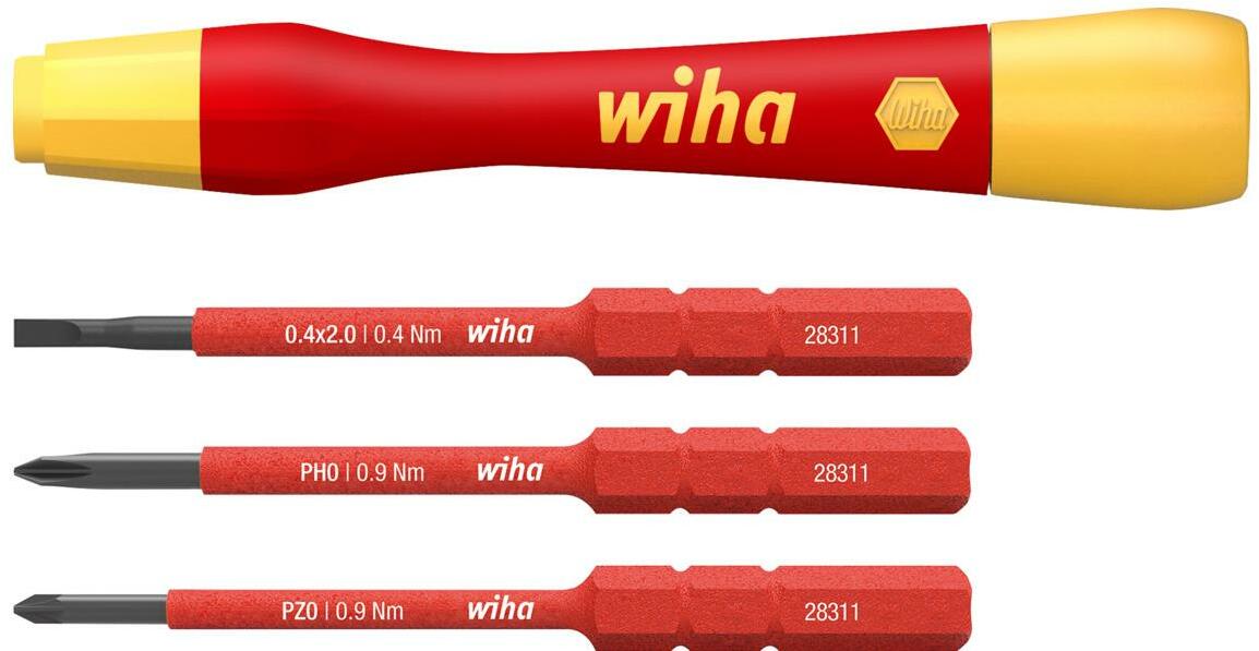 WIHA SB28310401 fine screwdriver set PicoFinish slimVario electric 4 ...