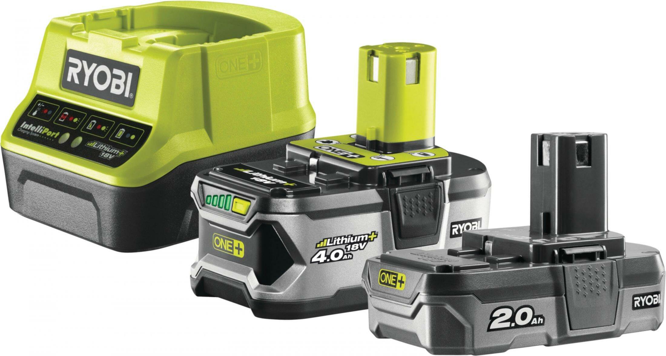 RYOBI RC18120-242 18V ONE+ Lithium+ battery charging set (1x 2.0Ah/4 ...