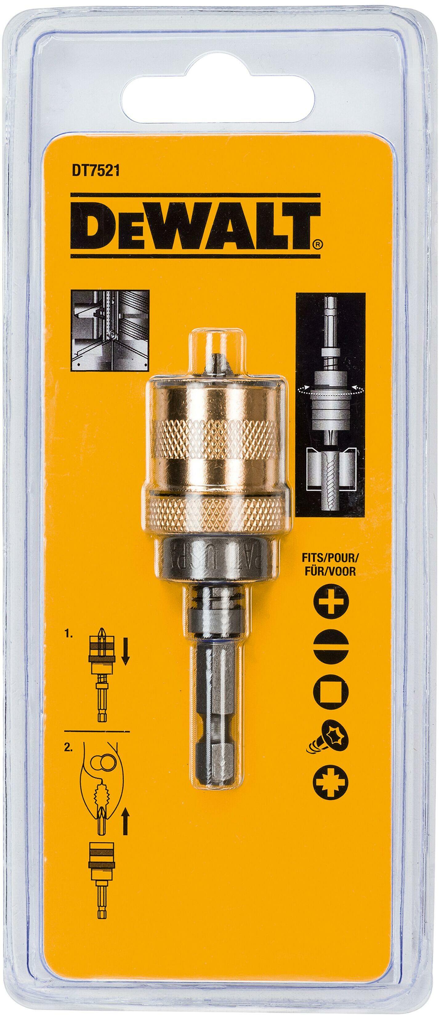 DEWALT DT7521-QZ Bit holder for plasterboard with depth adjustment | Klium