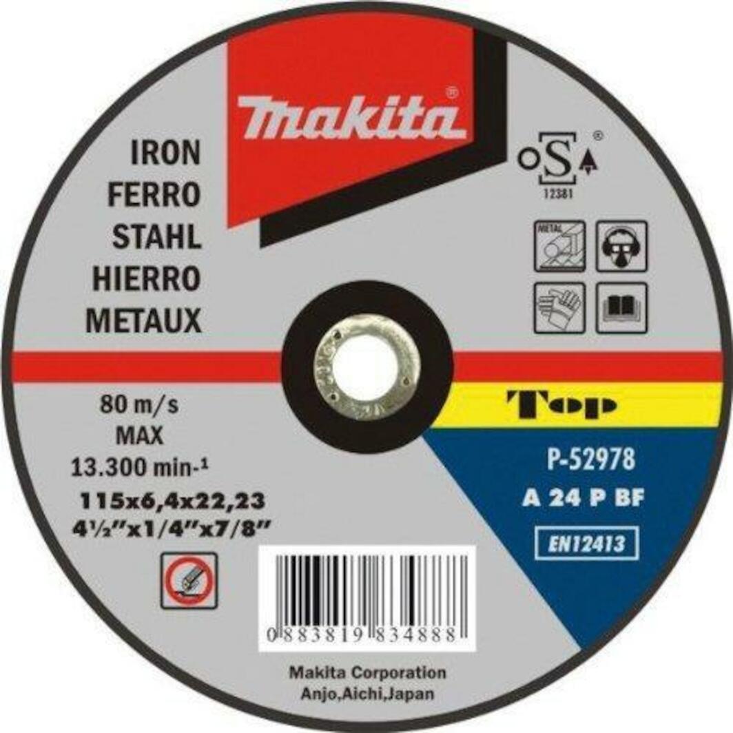 MAKITA P-52314 grinding disc metal 180x6,5x22,23mm | Klium