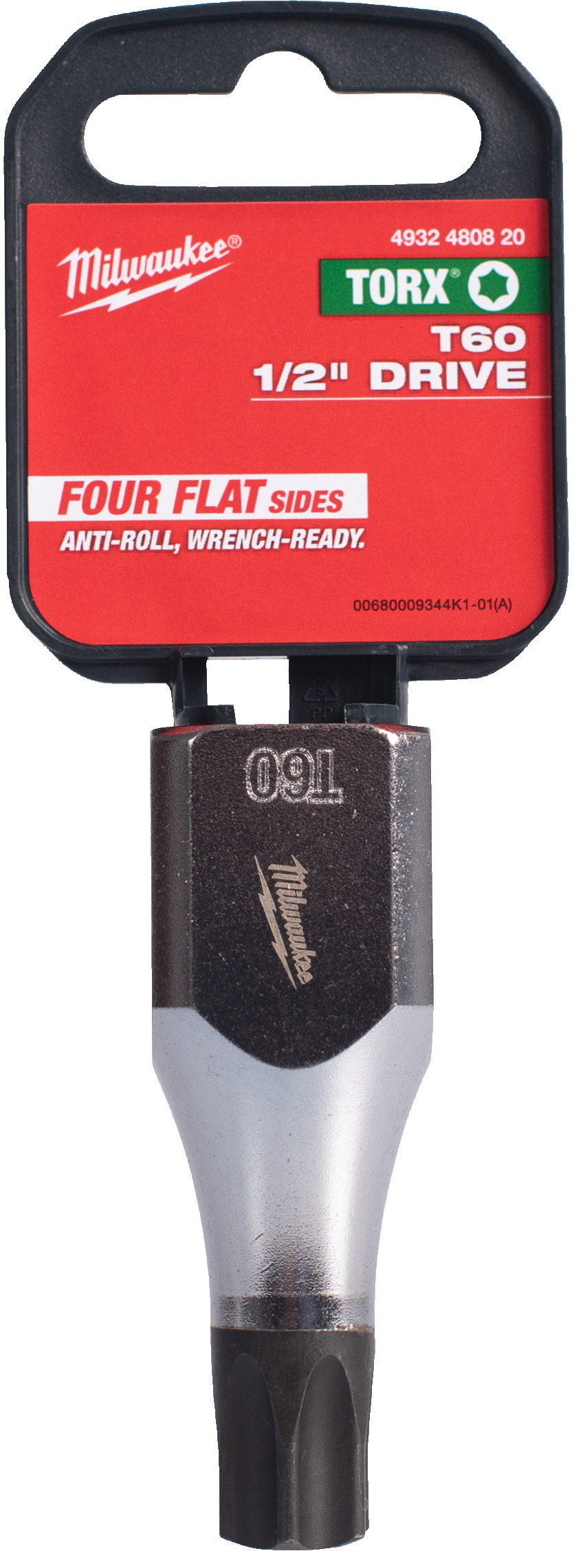 MILWAUKEE 4932480820 cap 1/2" FOUR FLAT Torx 60 mm | Klium