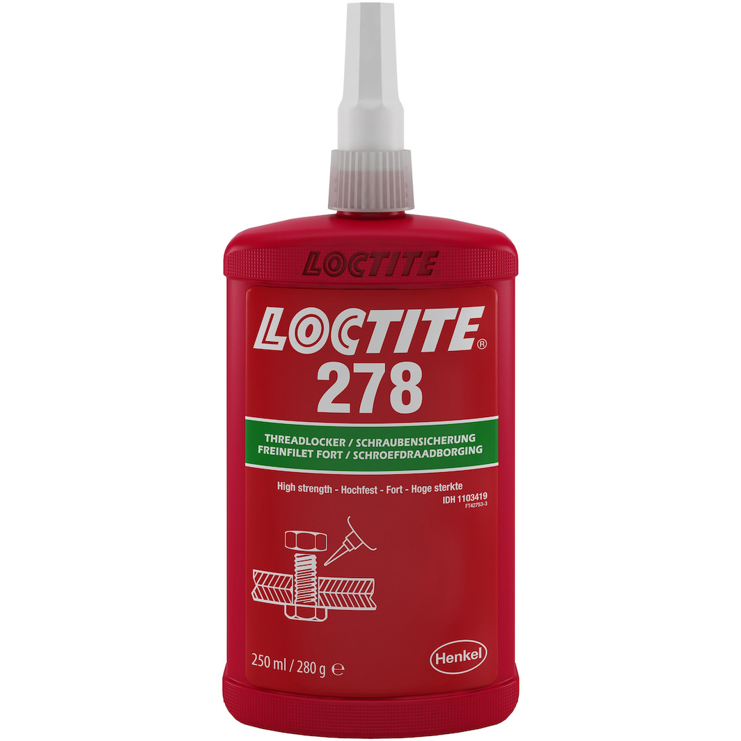 LOCTITE 278 high-strength, medium-viscosity threadlocker green (250 ml ...